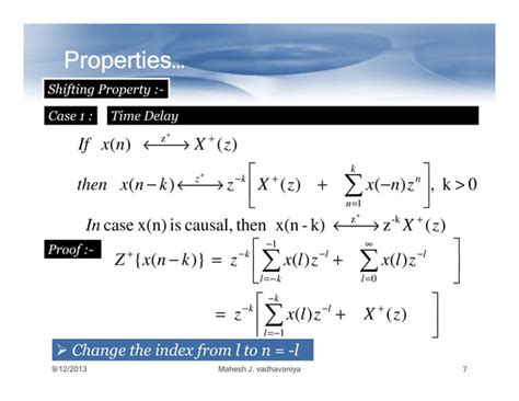 one sided z transform pdf