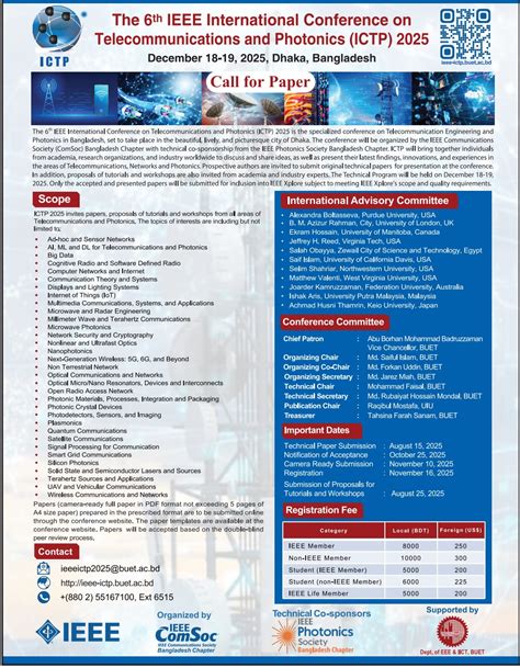 The 6th Ieee Ieee Comsoc Bangladesh Chapter Facebook