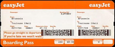 Easyjet Boarding Pass