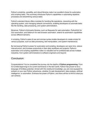 Python Programming PDF