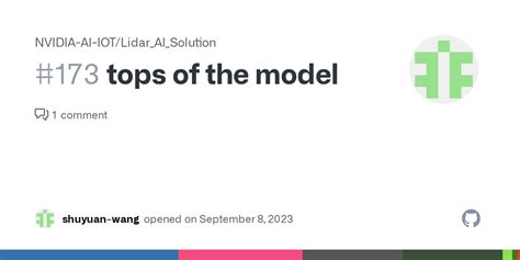 tops of the model · issue 173 · nvidia ai iot lidar ai solution · github