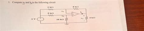 Solved 1 Compute V0 And I0 In The Following Circuit