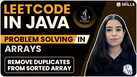 Leetcode In Java Easy Question Remove Duplicates From Sorted Array
