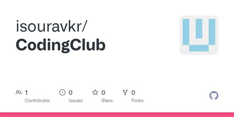 Github Isouravkrcodingclub