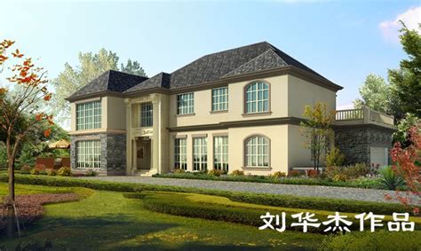 欧式别墅庄园 复古 欧式庄园景观 欧式庄园别墅 大山谷图库