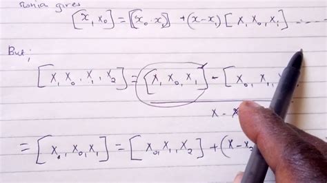 Newtons General Interpolation Formula Youtube