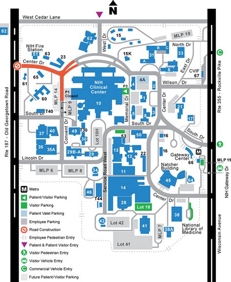 Maps Nih Visitor Map