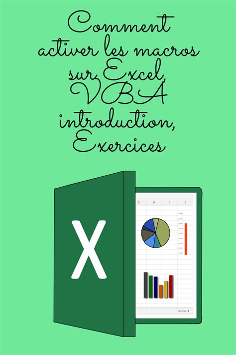 Installation Et Activation Des Macros Excel Vba Introduction Exercices