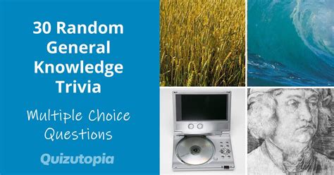 70 Random Trivia Questions With Answers Multiple Choice Quizutopia