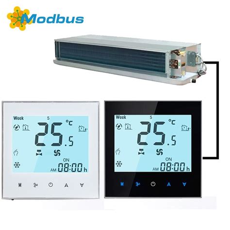 Room Thermostat For Two Pipe Fan Coil Modbus Communication
