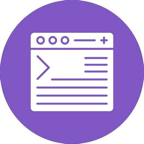 Code Terminal Glyph Circle Background Icon 9046231 Vector Art At Vecteezy