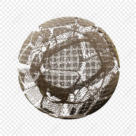 기하학적 트위스트 황금 일러스트 구체프랙탈에너지잡음 Png 일러스트 무료 다운로드 Lovepik