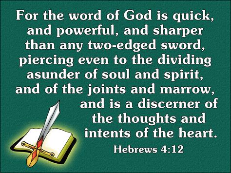 Hebrews 412 Memory Verse Poster Download Ready To Print Pdf Bible