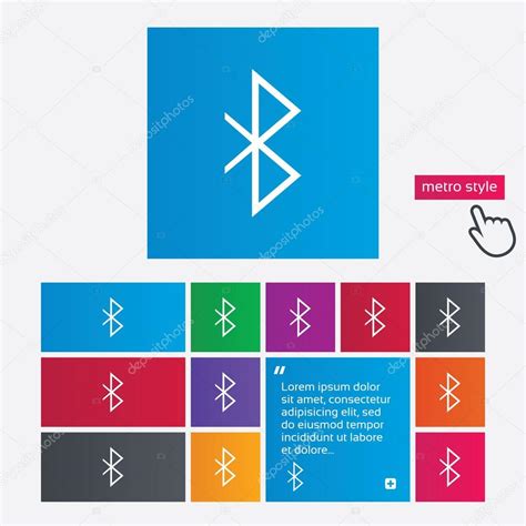 Bluetooth Sign Icon Mobile Network Symbol Stock Vector By Blankstock 44787929