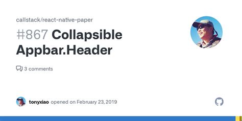 Collapsible Appbarheader · Issue 867 · Callstackreact Native Paper · Github