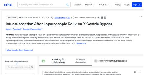 Intussusception After Laparoscopic Roux En Y Gastric Bypass