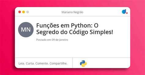 Funções em Python O Segredo do Código Simples