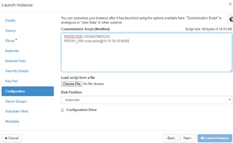 step 4 deploy scanner instances using openstack
