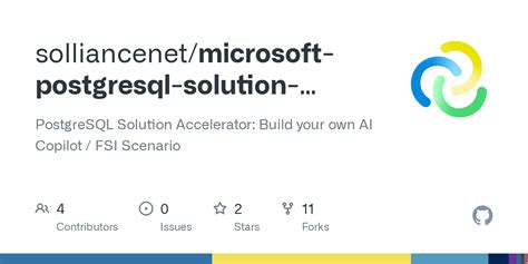 Github Solliancenetmicrosoft Postgresql Solution Accelerator Build