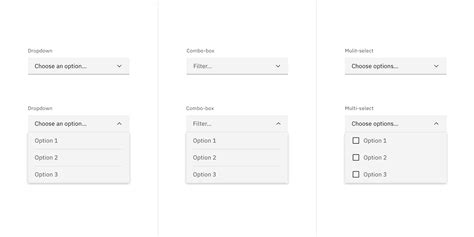 Dropdown Carbon Design System