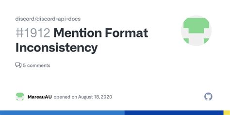 Mention Format Inconsistency Issue Discord Discord Api Docs Github