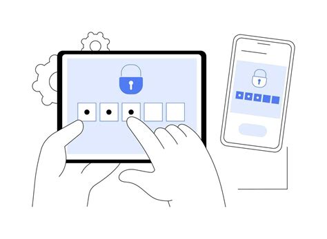 Two Factor Authentication Verification Isolated Cartoon Vector