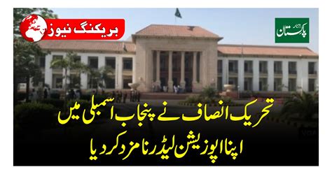 سبطین خان اپوزیشن لیڈر پنجاب اسمبلی مقرر نوٹیفکیشن جاری