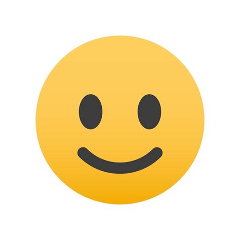 노란색 웃는 얼굴 표정 벡터 일러스트 레이션 프리미엄 벡터
