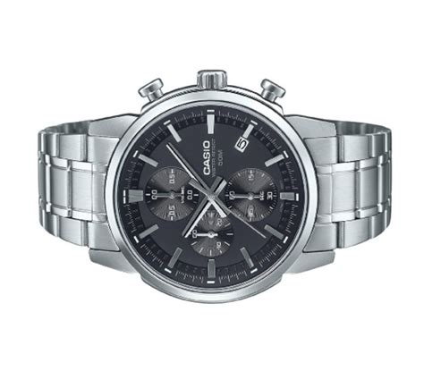 Мужские часы Casio Mtp E510d 1a1vdf Серебро Экран Черный фото отзывы характеристики в