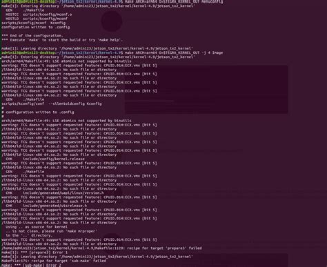 Error Compiling Kernel For Tx2 Jetson Tx2 Nvidia Developer Forums
