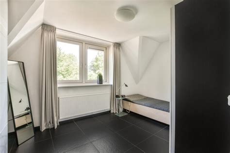 Premium Photo Light Attic Bedroom Interior With Bed