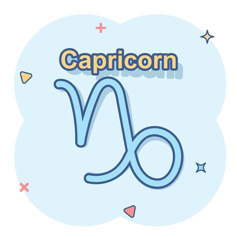 Vector Cartoon Capricorn Zodiac Icon In Comic Style Astrology Sign