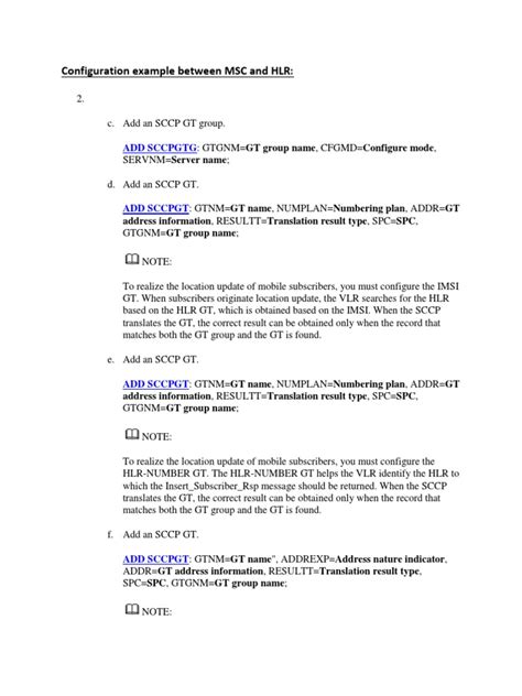 configuration example between msc and hlr pdf computing mobile