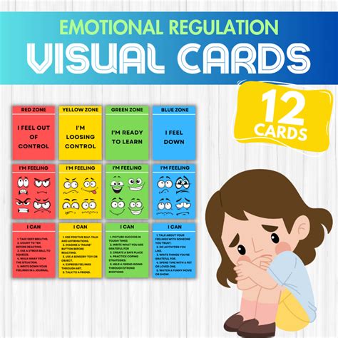 Emotional Regulation Visual Cards Self Checkin Tool Calm Down Corner