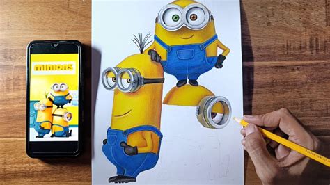 Despicable Me 4 Drawing Minions Bob Kevin And Stuart Time Lapse