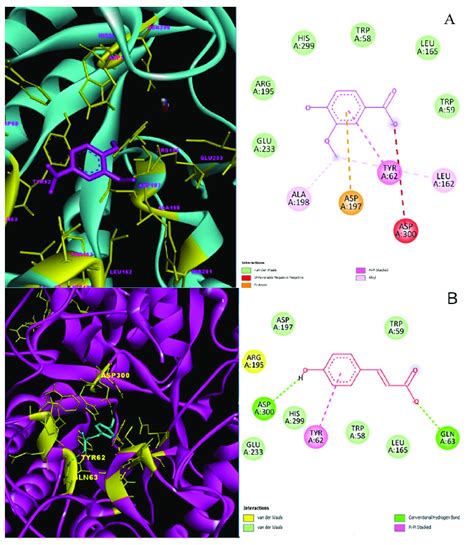 The 2d And 3d Interaction Profiles And Best Interaction Poses Of Major Download Scientific