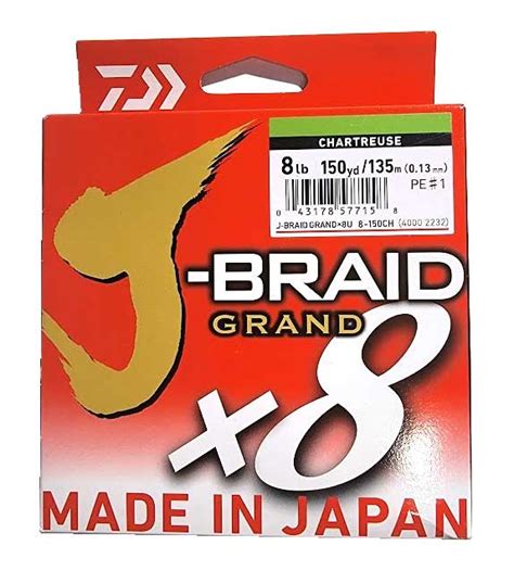 Daiwa J Braid Grand 8lb Braid Line Laboratory