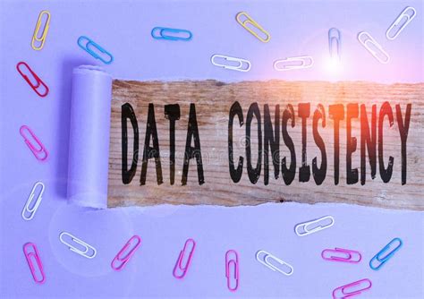 Conceptual Hand Writing Showing Data Consistency Business Photo