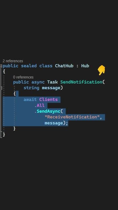 Signalr 101 Hubs And Strongly Typed Hubs In 30s Shorts Youtube