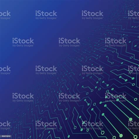추상적인 3d 블루 회로 보드입니다 첨단 기술 추상적인 배경입니다 점에 의한 원근감에 대한 스톡 벡터 아트 및 기타 이미지 점에 의한 원근감 패턴 회로판 Istock