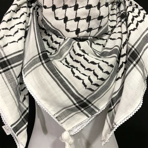 Authentic Keffiyeh Shemagh Traditional Palestinian Nepal Ubuy