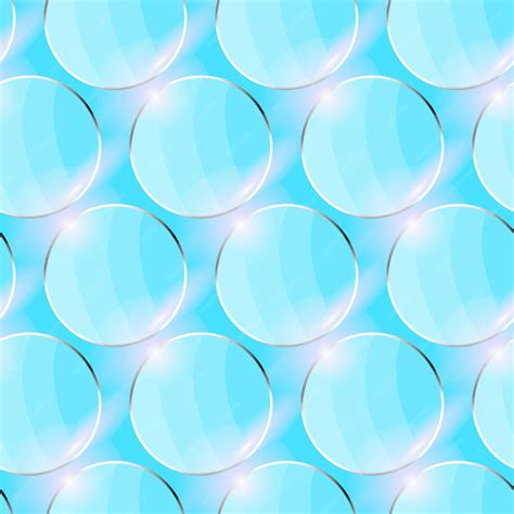 Premium Vector Glass Circle Pattern