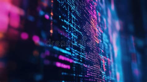 Abstract Code A Visual Exploration Of Data And Digital Realms Stock Illustration Illustration