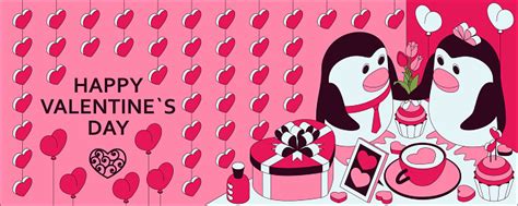 귀여운 등리메트릭 요소와 해피 발렌타인 데이 배경 인사말 카드 및 사랑 템플릿 3차원 형태에 대한 스톡 벡터 아트 및 기타 이미지 3차원 형태 갈란드 장식품 공휴일