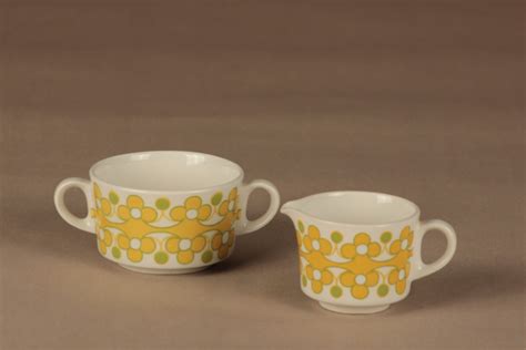 Arabia Anna Sugar Bowl And Creamer Unknown