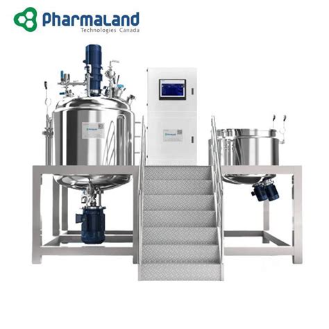 High Shear Emulsification Vacuum Heating Buffer Water Tank Liquid Soap Cream Mixing Machine
