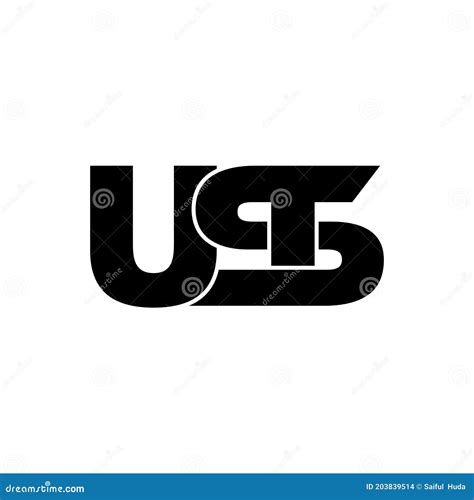 Letter Ust Simple Monogram Logo Icon Design Vector Illustration 203839514