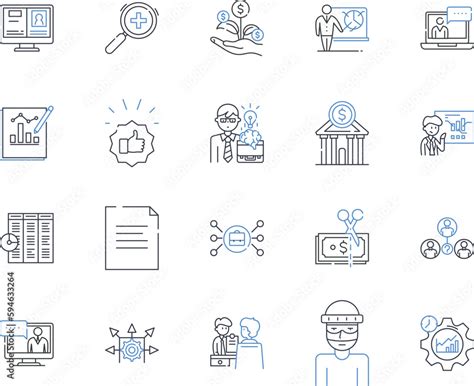 Quality Alaytics Line Icons Collection Metrics Analysis Performance Standards Benchmarking