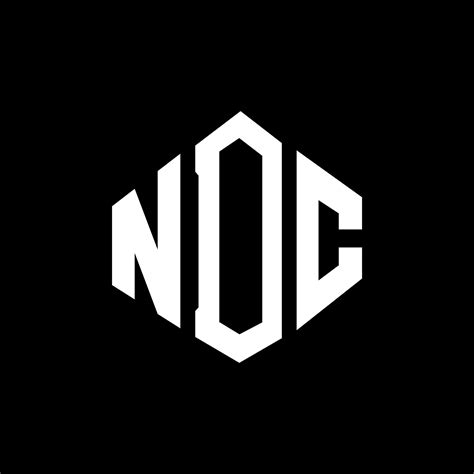 Ndc Letter Logo Design With Polygon Shape Ndc Polygon And Cube Shape