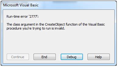 Microsoft Access VBA Run Time Error 2777